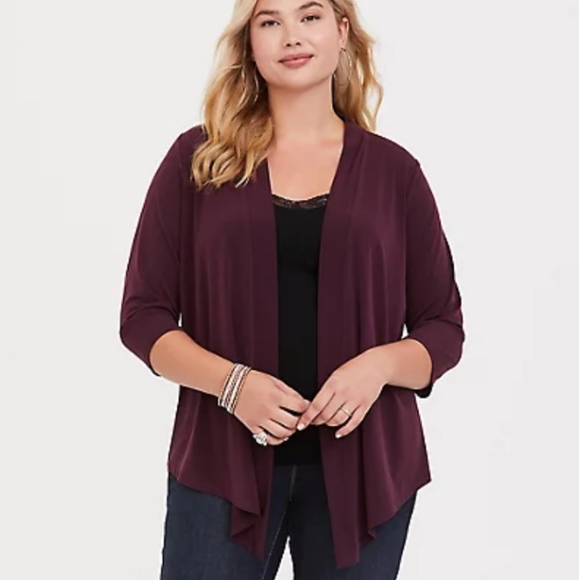 torrid | Sweaters | Torrid Cascading Cardigan Size 3 | Poshmark